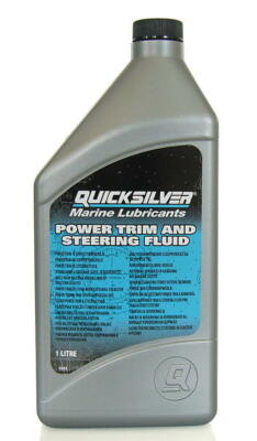 1 Litre Quicksilver Power Trim Tilt Steering Fluid for Yamaha Suzuki ...