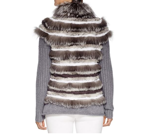 $1695 NEW TORY BURCH RABBIT FOX FUR VEST JACKET FALL WINTER XS! | eBay