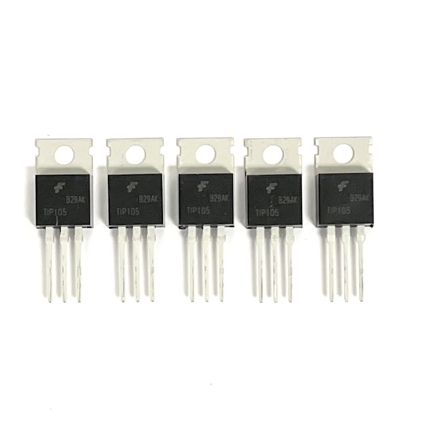 (PKG of 5) TIP105 PNP Darlington Transistor, -8A, -60V, TO-220 ...