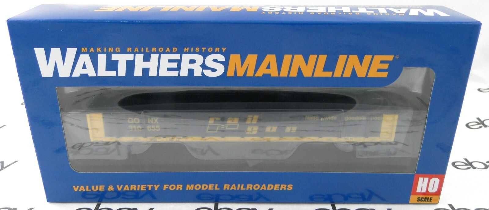HO Scale Walthers Railgon GONX 53' Mill Gondola Car Train 310655 for ...