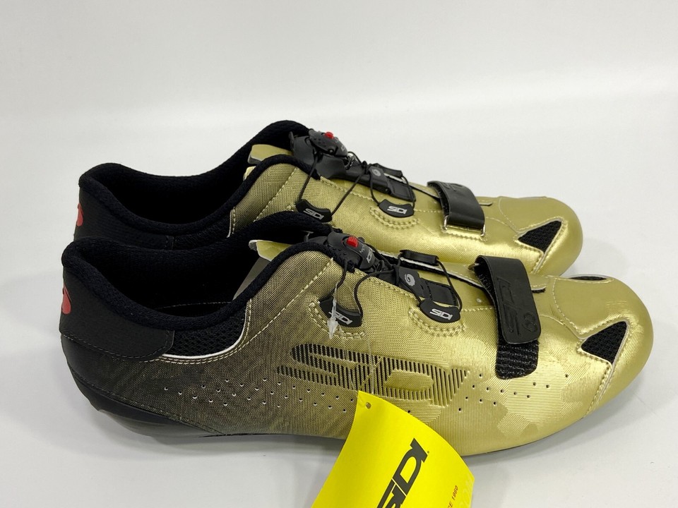 Sidi Sixty Road Cycling Shoes ( Black Gold ) Made in Italy | eBay