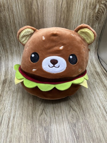 Cute & Cuddly Bear burger Squishable Teddy Bear Plush Stuffed Animal 7 ...