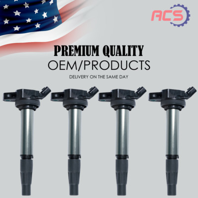 4PCS Ignition Coil OEM For Toyota Corolla Prius Lexus 1.8L L4 C1714 ...