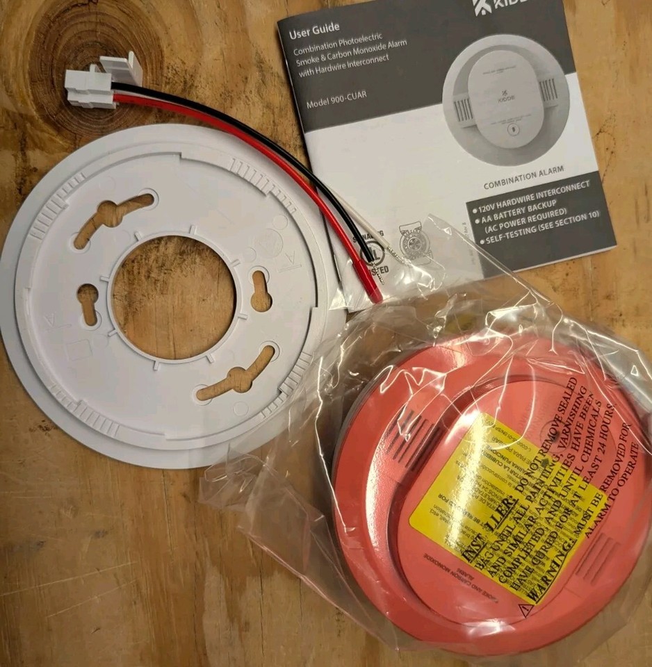 KIDDE Firex Hardwired Smoke & Carbon Monoxide Detector Alarm 900-CUAR ...