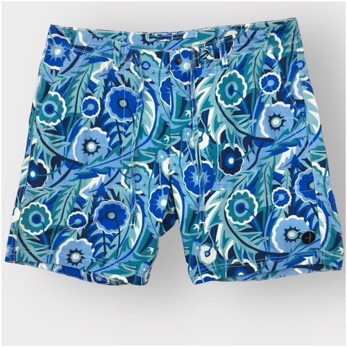 Relwen Mens Blue Dandelion Graphic Paddle Shorts Size 36 Allover Print ...