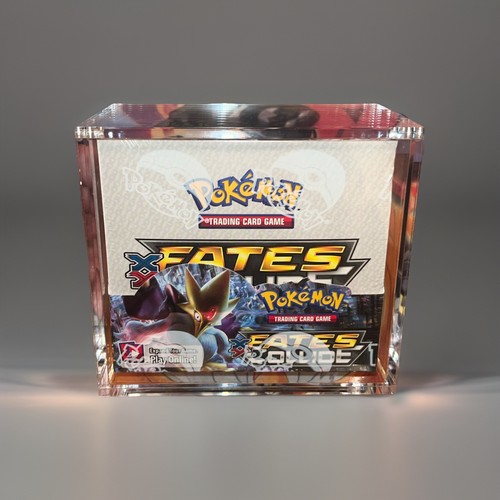 Pokemon XY Fates Collide Booster Box and Acrylic Case with Magnetic Top ...