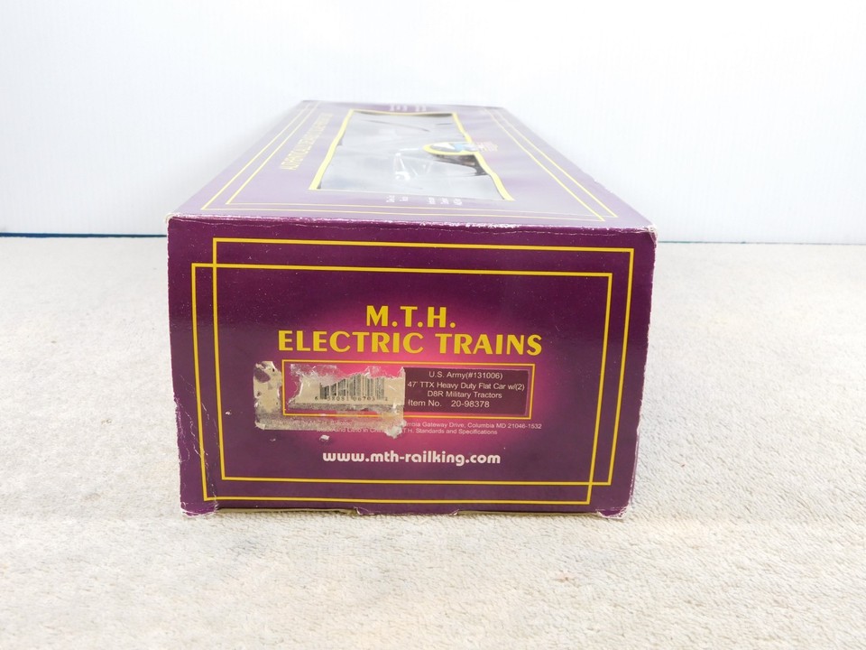 MTH 20-98378 47' TTX Heavy Duty Flat Car w/(2) Military Dozers | eBay