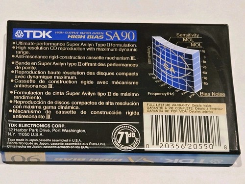 TDK - SA90 / SA 90 High Bias / Output Type II - Brand New SEALED ...