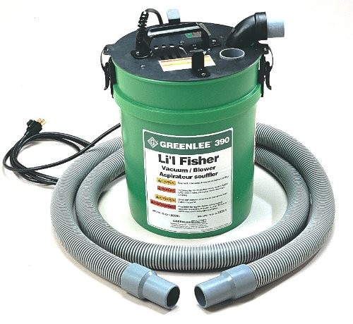 Greenlee 390 Li'l Fisher Vacuum/Blower Power Fishing System ...