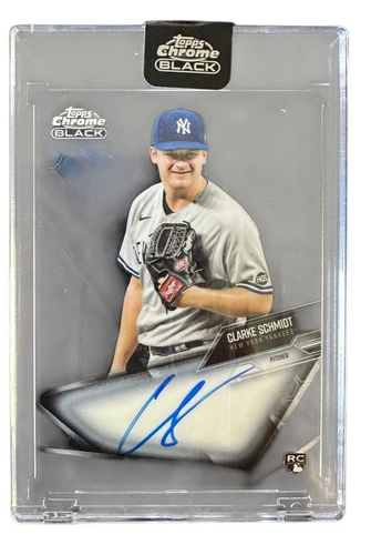 Clarke Schmidt 2021 Topps Chrome Black RC Auto #CBA-CSC Yankees SEALED ...