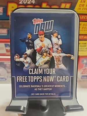 2023 Topps Baseball Topps Now Coupon Card Redemption Code Unscratched ...