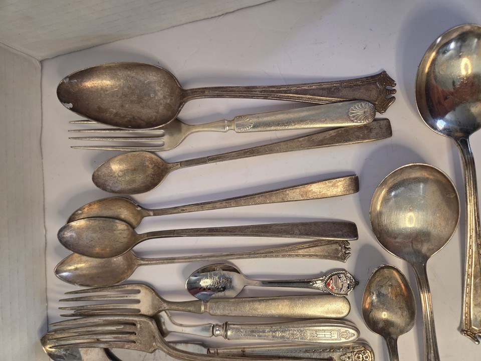 Lot Of Mostly Silver Plated Silverware | eBay