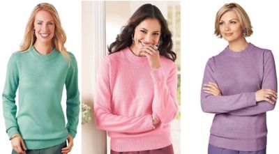 NEW Haband Women Size S L Plus 3X Salon Studio Soft Acrylic Mock Neck ...