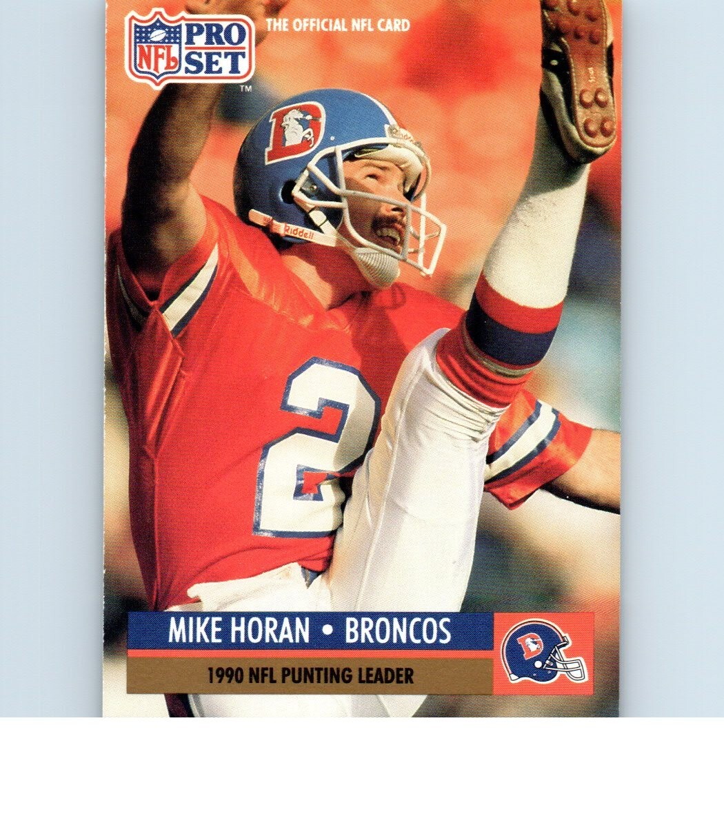 Mike Horan 15 Broncos 1991 Pro Set NFL Football Trading Card | eBay