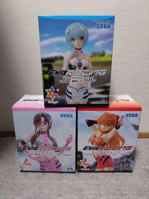 Evangelion Racing Luminasta Rei Asuka Mari PIT WALK Figure set of 3 ...