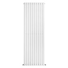 Vertical Designer Modern Oval Column Bathroom Radiator Gloss White ...