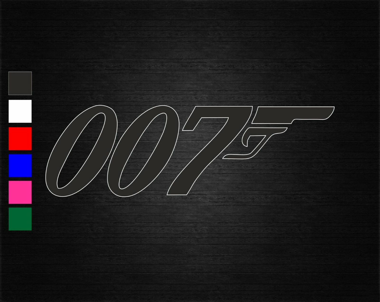 007 JAMES BOND MOVIE FILM VINYL DECAL STICKER CAR/VAN/WALL/DOOR/LAPTOP ...