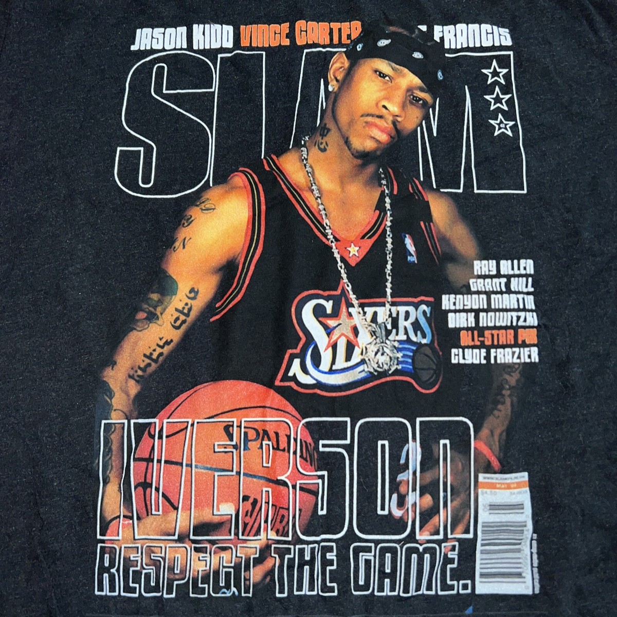 Allen Iverson Slam Men's Philadelphia 76ers Allen Iverson Mitchell