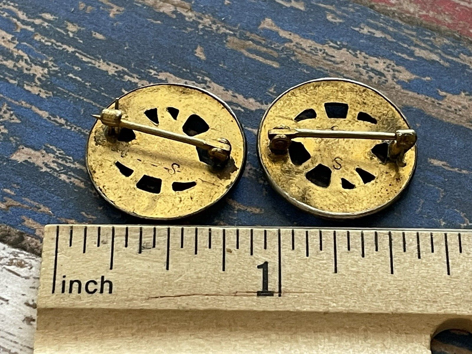 WWI U.S. ARMY MOTOR TRANSPORT CORPS OFFICER BRANCH INSIGNIA PIN BACK ...