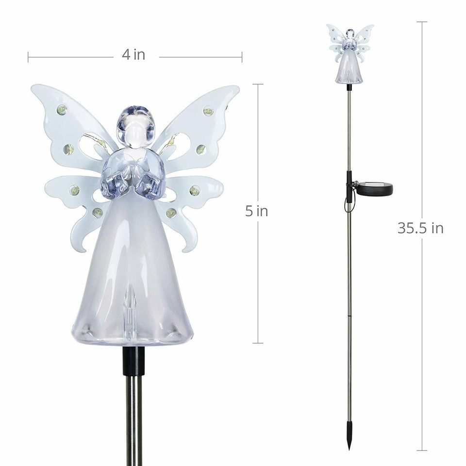 Solar Angel Lights by Eternal Light Memorial Light for Grave or Garden ...