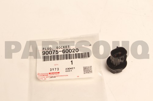 9007560020 Genuine Toyota SOCKET PLUG, REAR SIDE MARKER LAMP 90075 ...