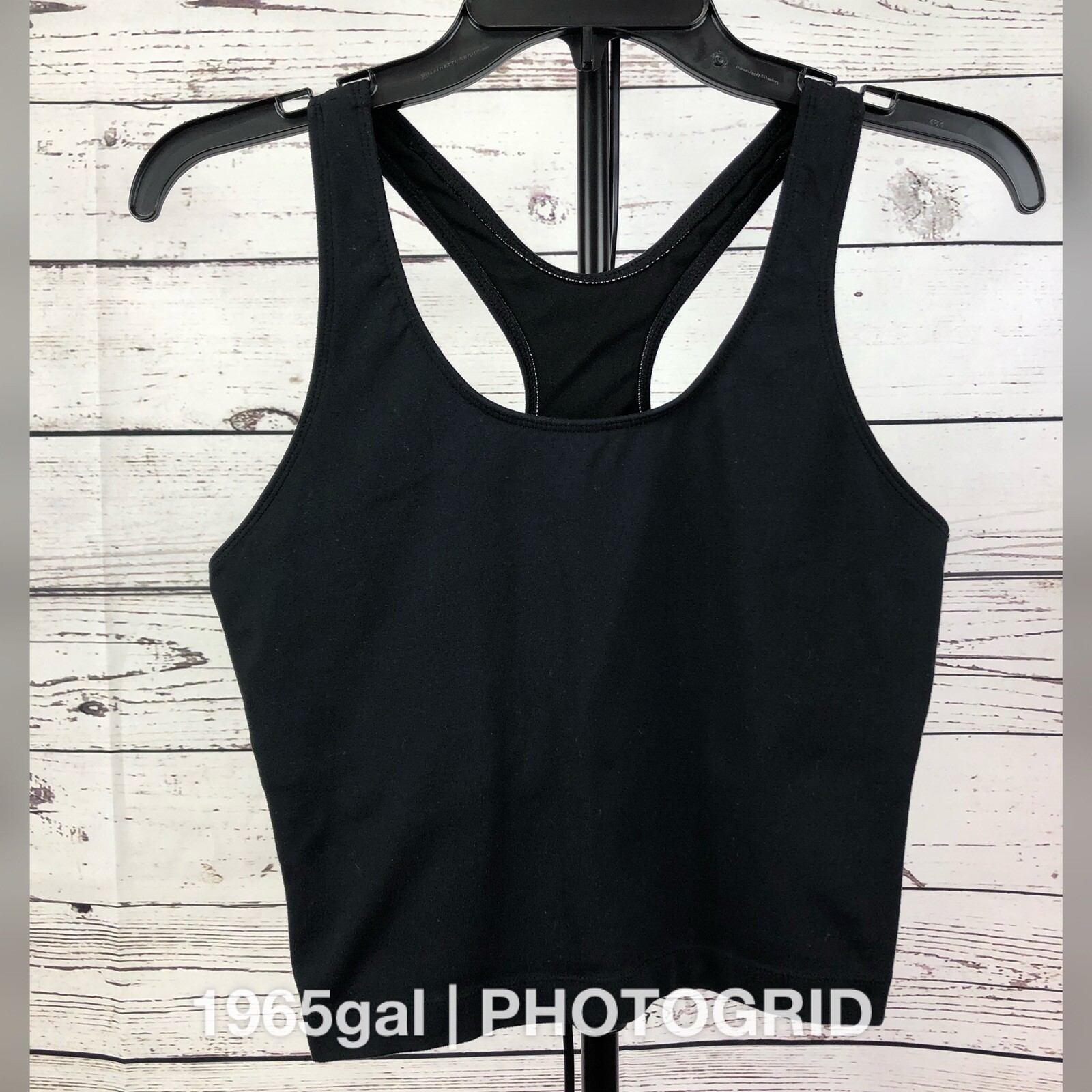 Danskin Supplex Nylon Spandex Lined Black Workout Sports Bra | eBay