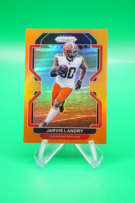 2021 Prizm Base Prizm Orange SP /249 #260 Jarvis Landry Cleveland ...