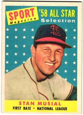 1958 Topps All Star Stan Musial #476 - EX | eBay