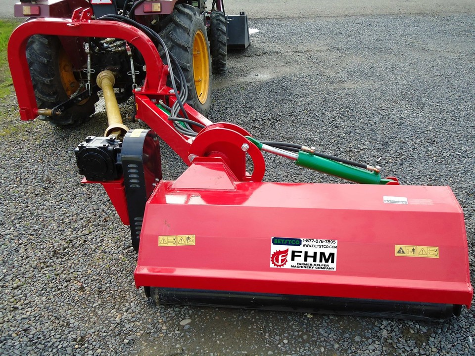 Farmer Helper 63" Ditch Bank Flail Mower Cat.II 3pt 40hp~80hp PTO (FH ...