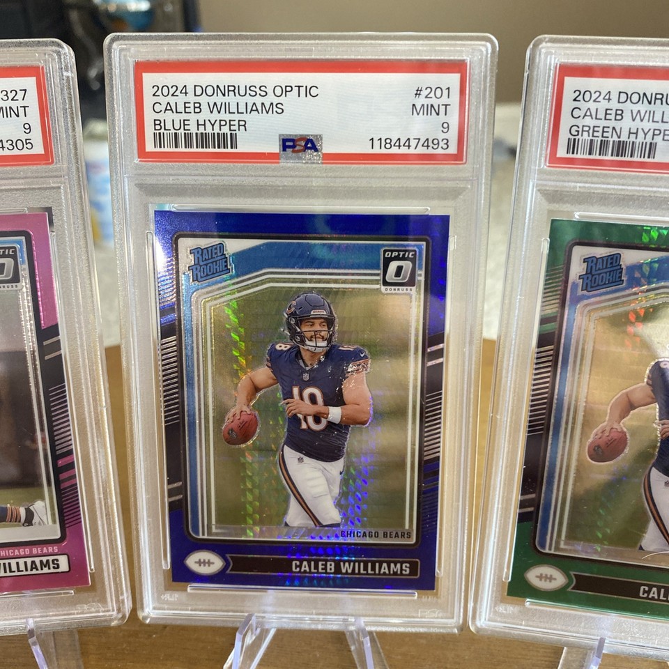 Caleb Williams Rookie Card Lot - 3 Graded Williams Rookie Football ...