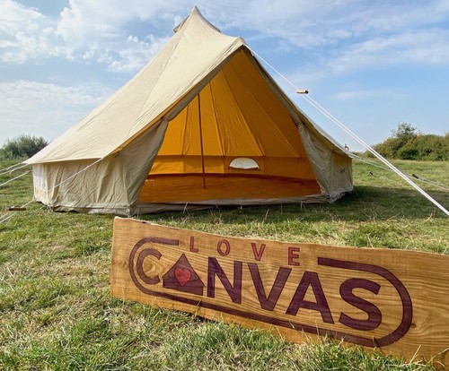 Good Quality 6m Bell Tent - Used condition - 285gsm Cotton Canvas | eBay