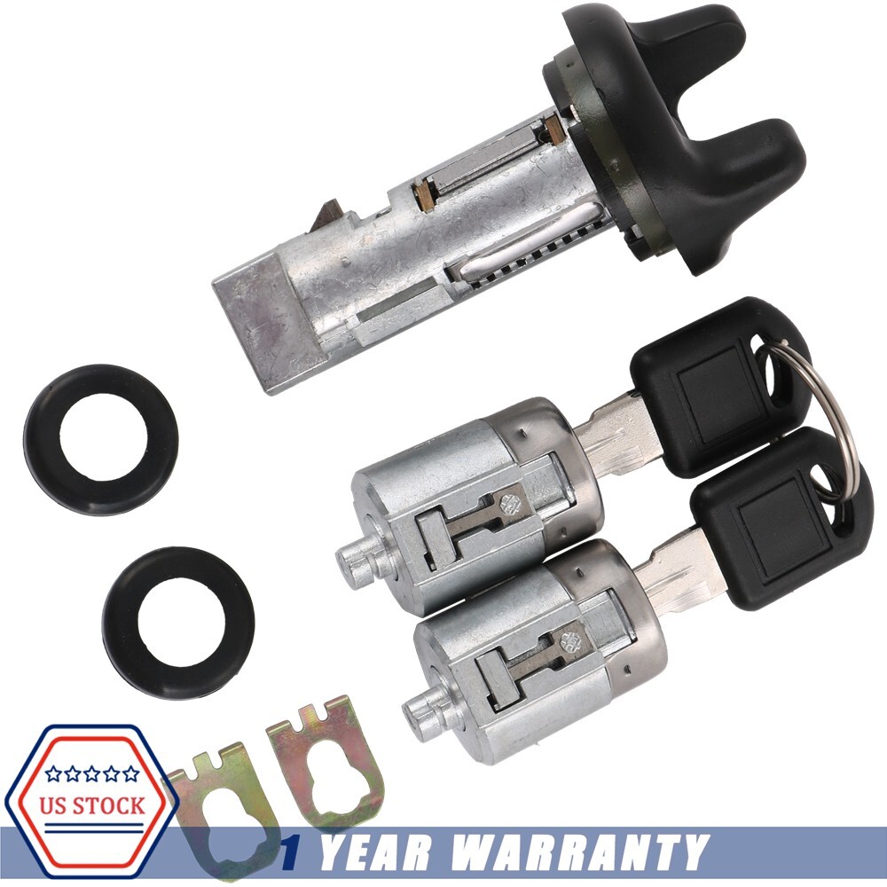 Ignition Key Switch Lock Cylinder & Door Lock Tumbler + 2 Keys Set For ...