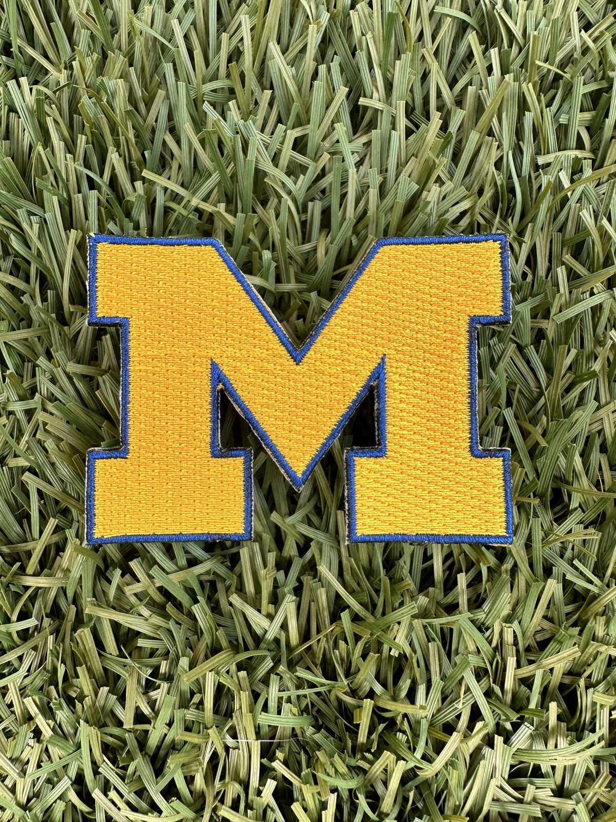 Michigan Wolverines 3” X 2” Patch Iron On Embroidered