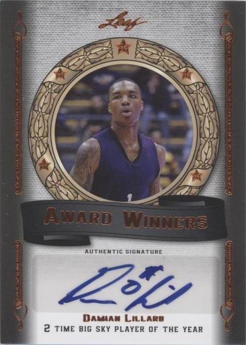 2012 Leaf Legends of Sport - Award Winners Autographs Damian Lillard # ...