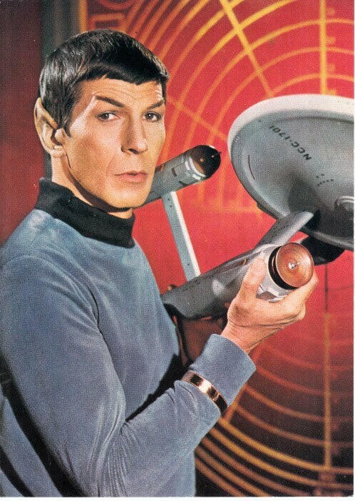 Star Trek Original Series Leonard Nimoy as Spock 5x7 inch color photo ...