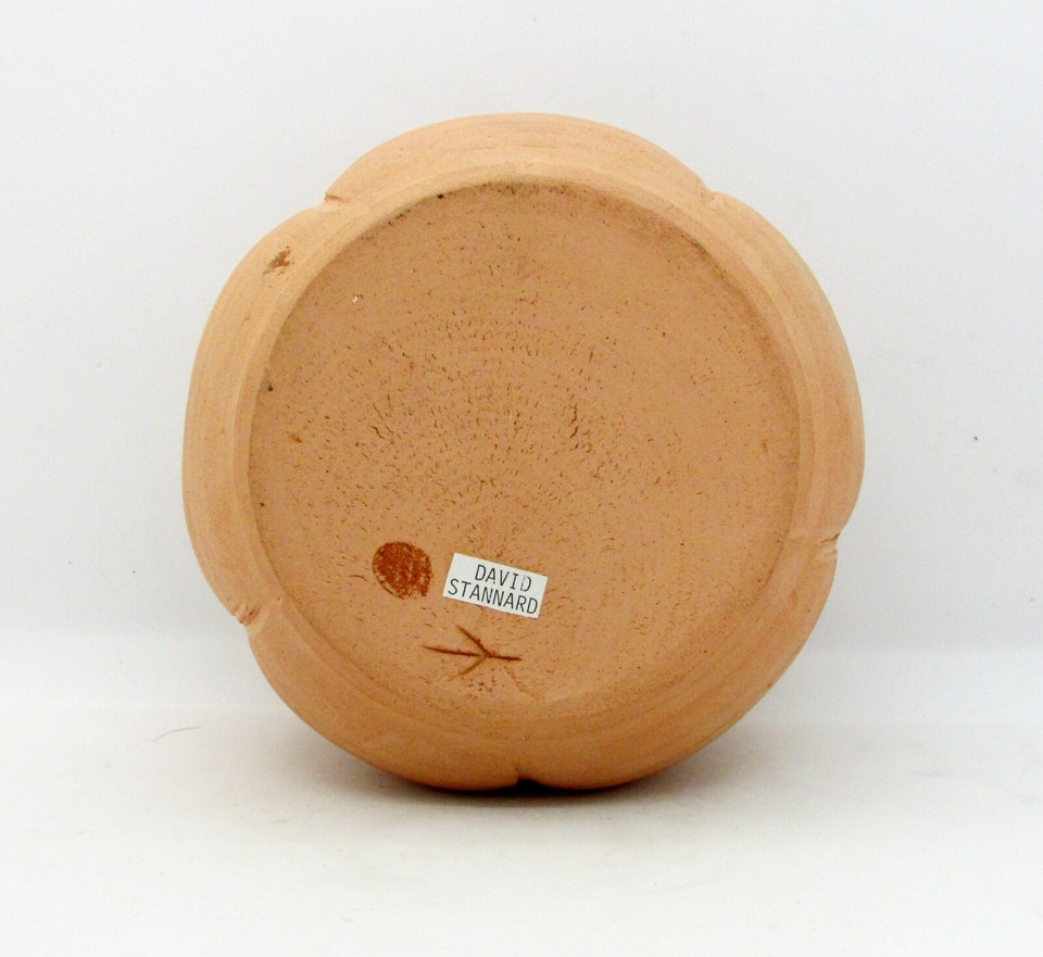 David Stannard Terra Cotta Bowl w/ Inset Lid & Divided Handle - Body ...