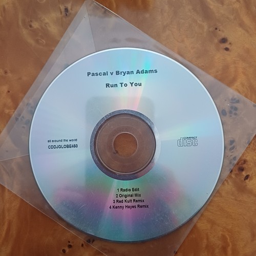 Pascal V Bryan Adams - Run To You - 4 Trk Mix Promo CDr UK 2005 | eBay