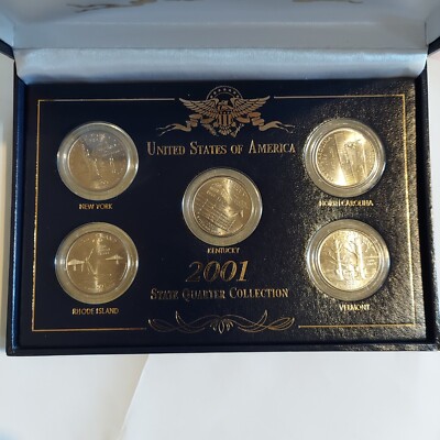2001 State Quarter Collection - United States of America - 5 Coin Set ...