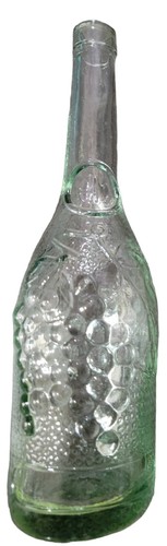 Morey Mallorca Destilerias Heavy Pebble Glass Wine Bottle Grapevines ...