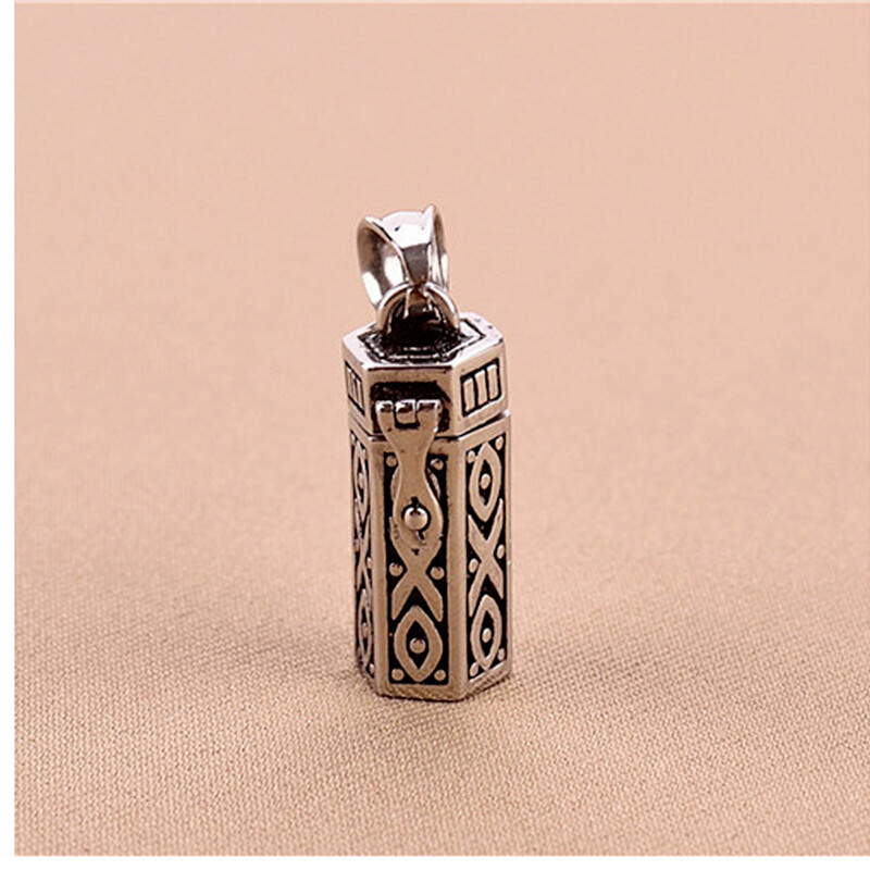 Pendant Urn Vial Decorative Keepsake Ash Capsule Chain Necklace ...