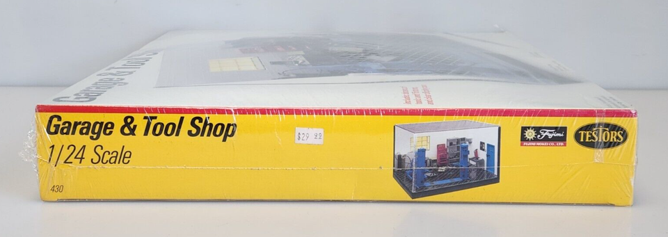 1987 Testors Fujimi Garage & Tool Shop 1/24 Plastic Model Kit 430, New ...