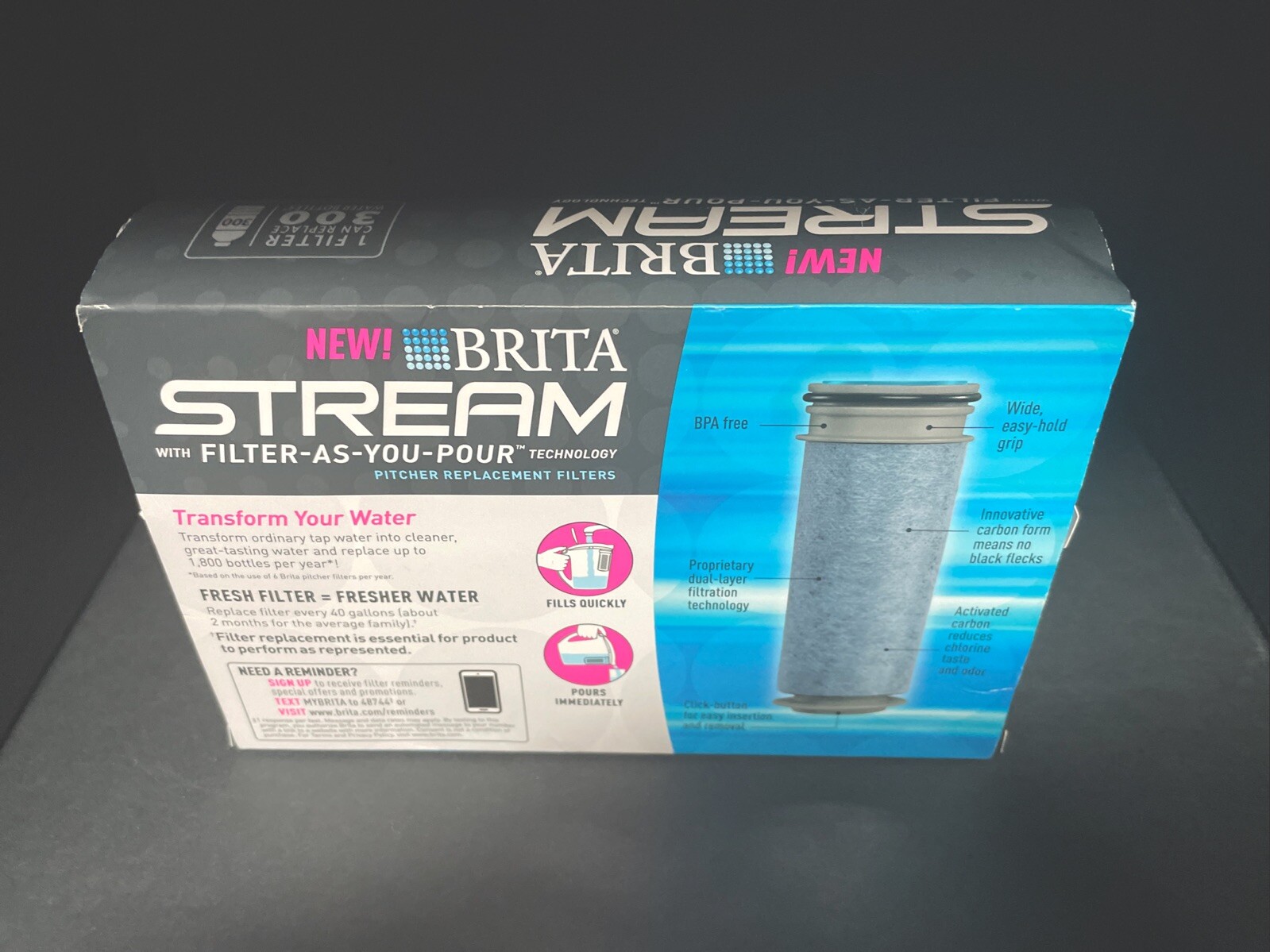 Brita Stream Pitcher Water Filter -Gray, Pack of 3 for sale online | eBay