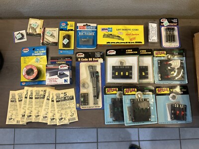 Large Lot of Atlas/Kadee N Scale Train Accessories-Old Stock- Original ...