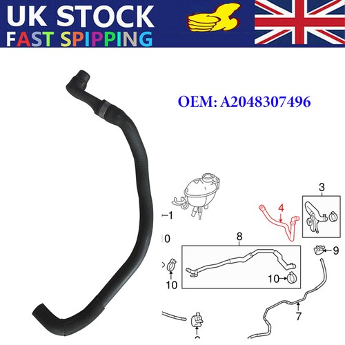 For MERCEDES BENZ C E W204 A207 W212 OM651 Coolant Pipe Hose Line ...