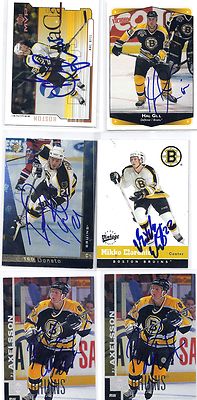 2000 UD MVP #20 Hal Gill Boston Bruins Signed Autographed Card | eBay