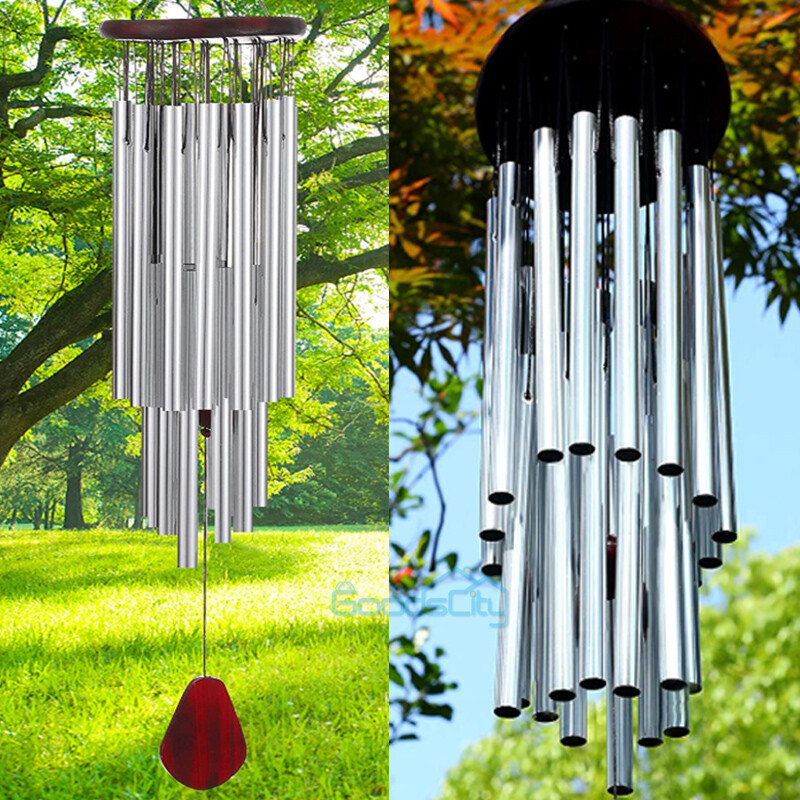 Large Deep Tone Windchime Church Bells Wind Chimes Outdoor Garden Home ...