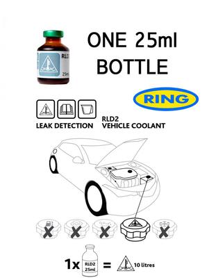 Leak Detection UV Dye For Cooling Antifreeze System 1 x 25ml Bottle ...