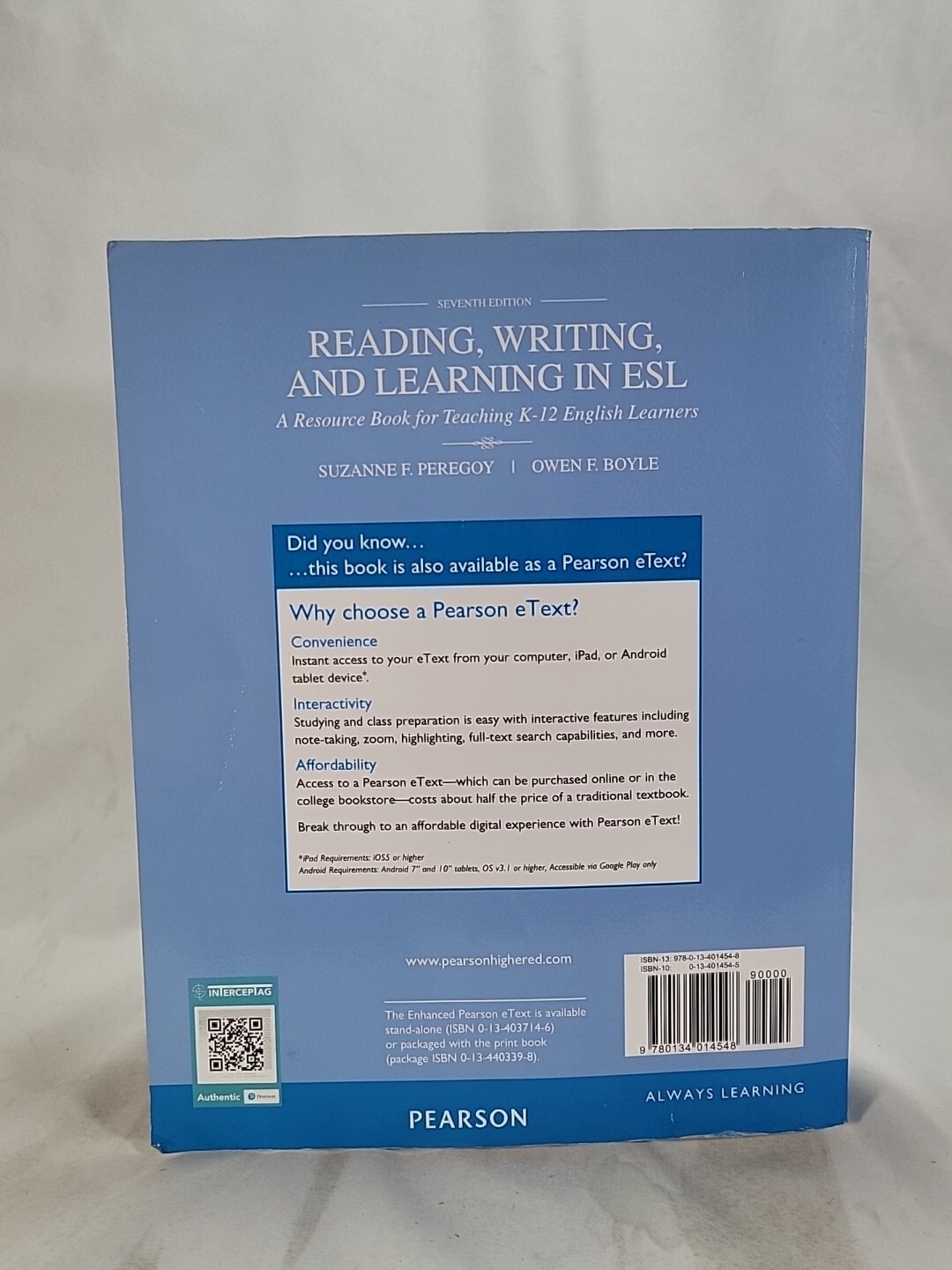 Reading, Writing, and Learning in ESL: A Resource Book for Teaching K ...