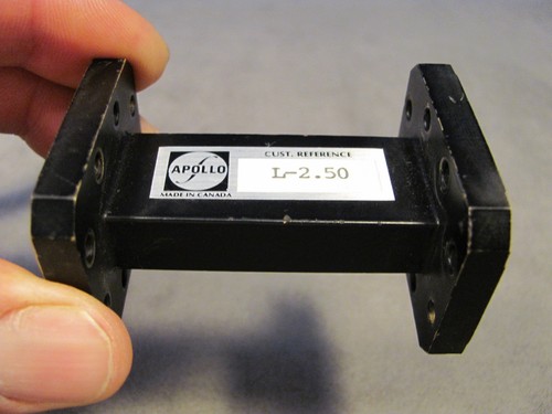 Waveguide WR-75 10.0-15.0 GHZ Straight 2.50 in WR75 CPR75G flange both ...