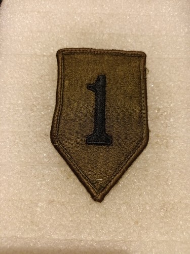 Patch armée us 1st INFANTRY DIVISION Bro GREEN original | eBay
